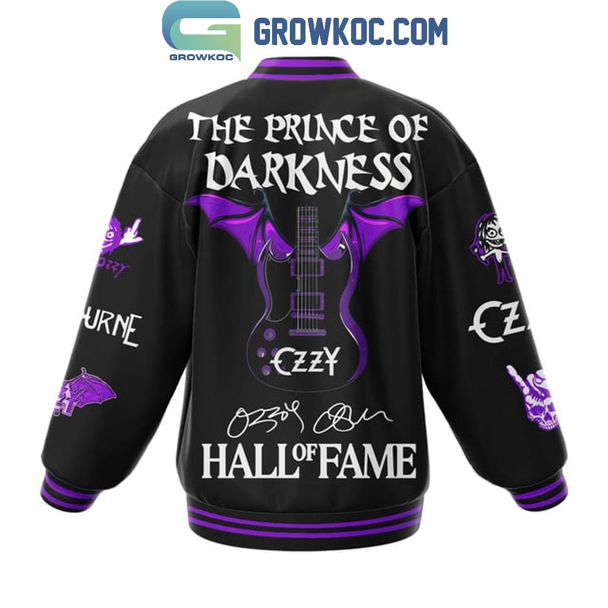 Ozzy Osbourne The Prince Of Darkness Hall Of Fame 2024 Baseball Bomber ...