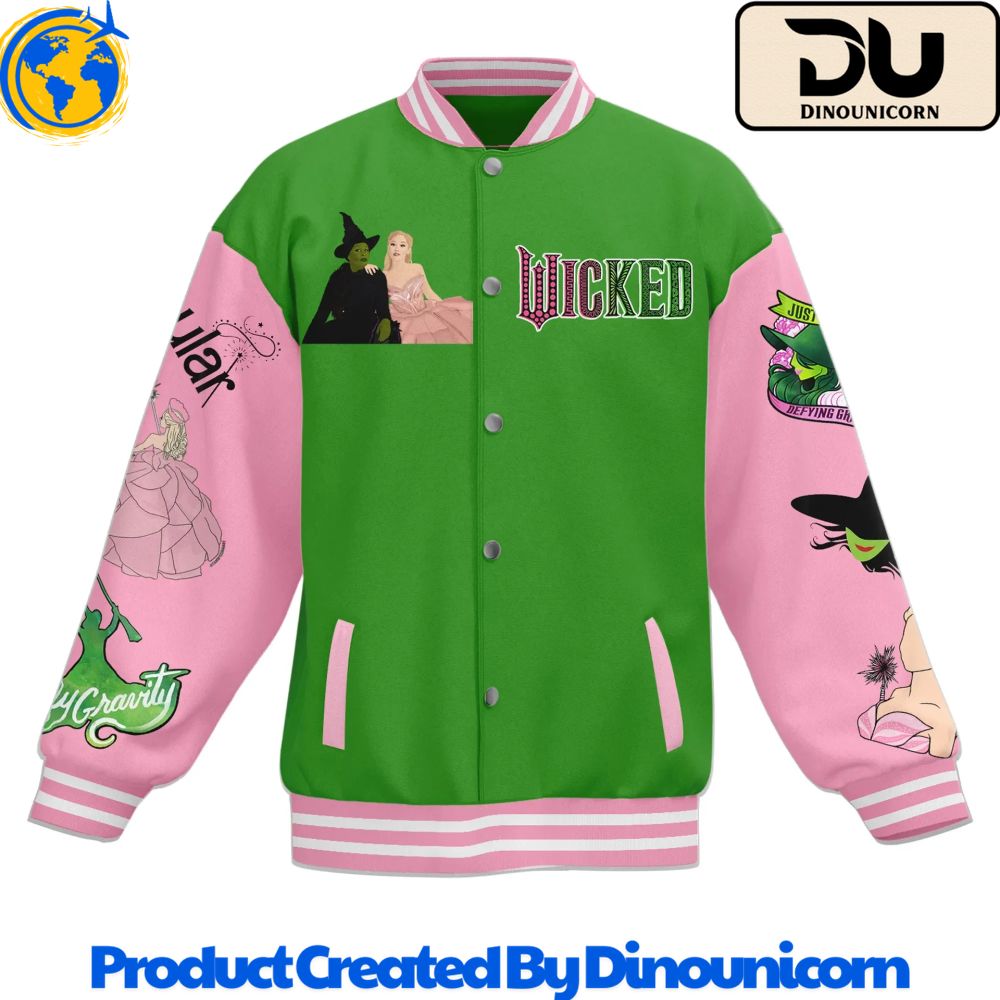 Wicked Baseball Jacket Bomber Jacket NVA Varsity Jacket For Kid Aldult ...