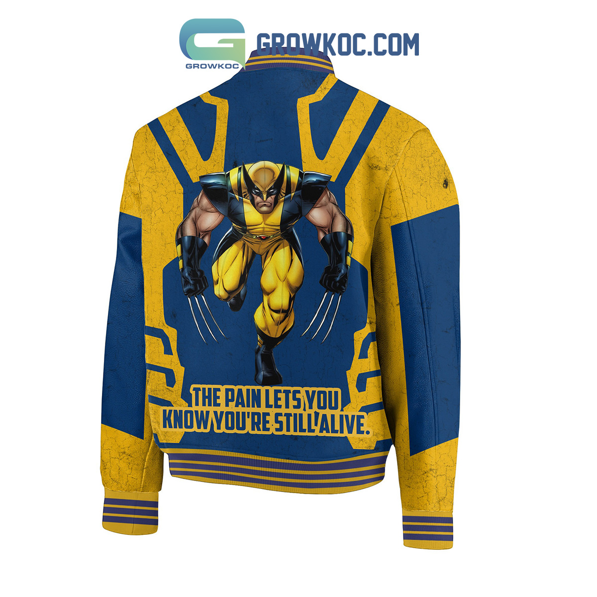 Wolverine The Pain Proud Fan Baseball Jacket Bomber Jacket NVA Varsity ...