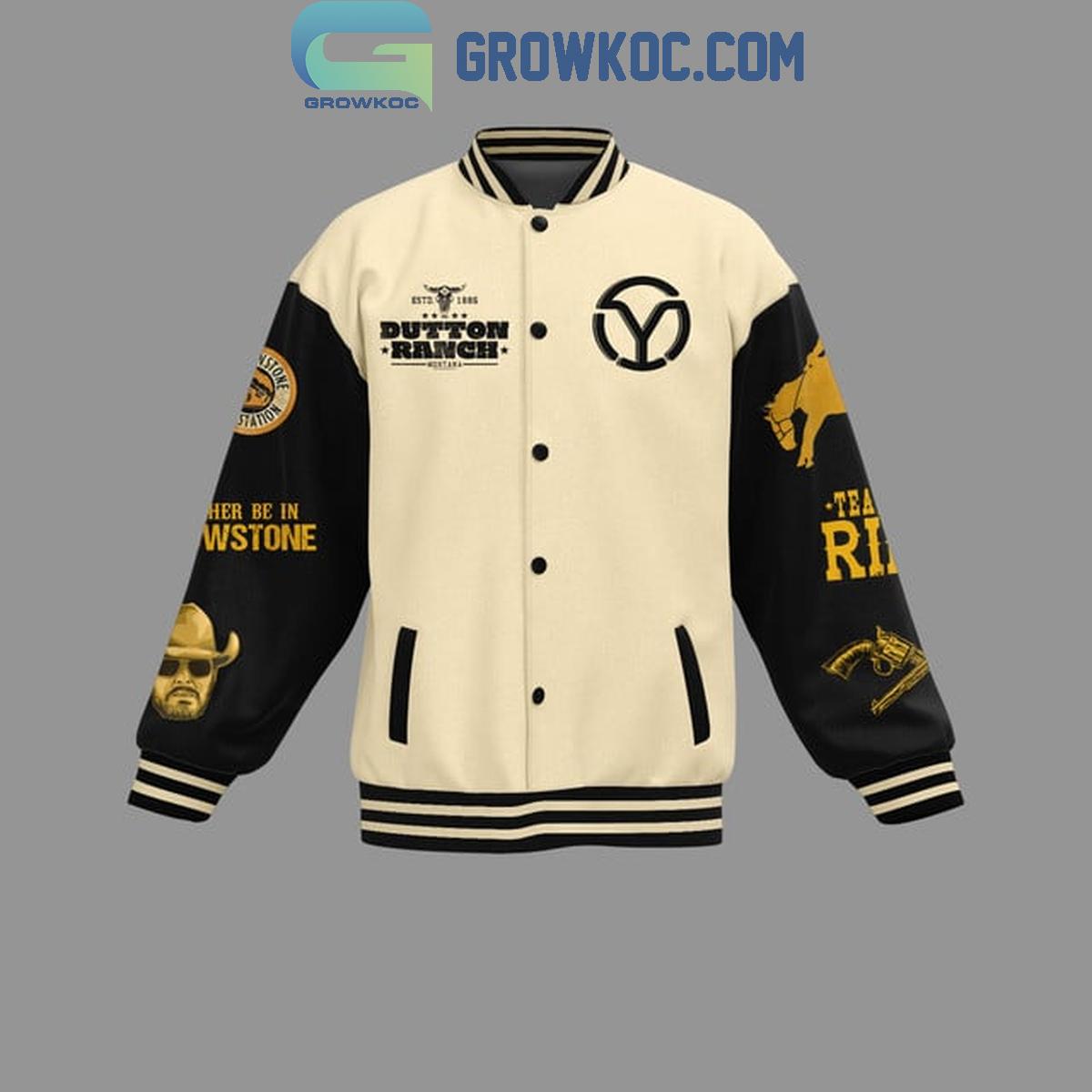 Yellowstone Your Rank Your Rules EST 1886 Dutton Baseball Jacket NVA ...