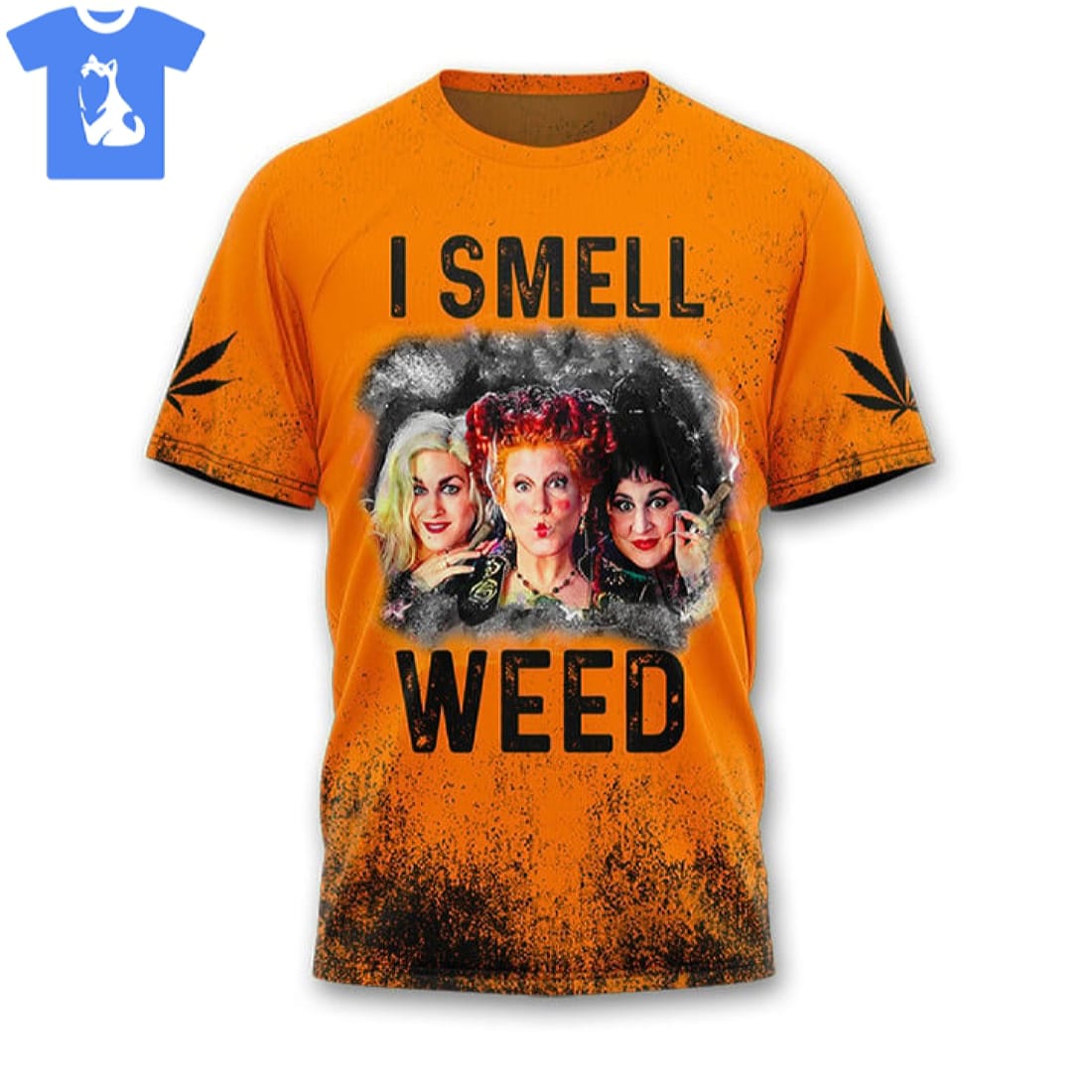 Hocus Pocus I Smell Weed Orange Pajamas Set HG – Designfullprint