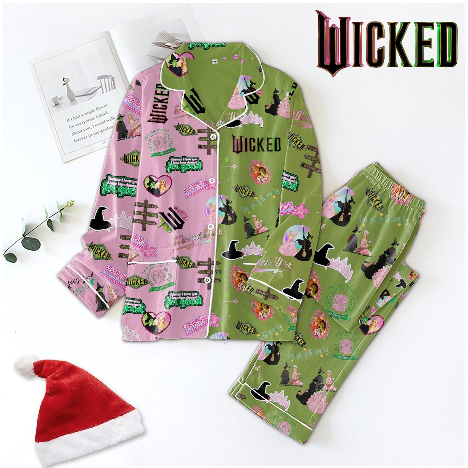 Wicked Musical Wizard Of Oz Women Pajama Changed For Good Sleepwear ...