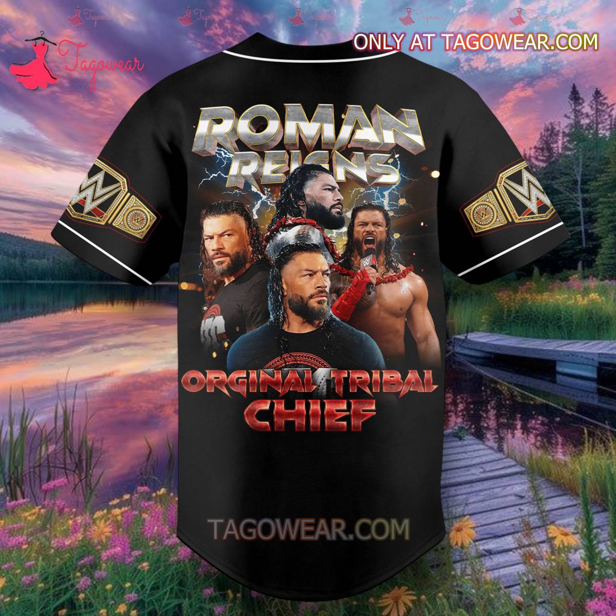 Roman Reigns Original Tribal Chief HFN Adult And Kid Baseball Jersey ...