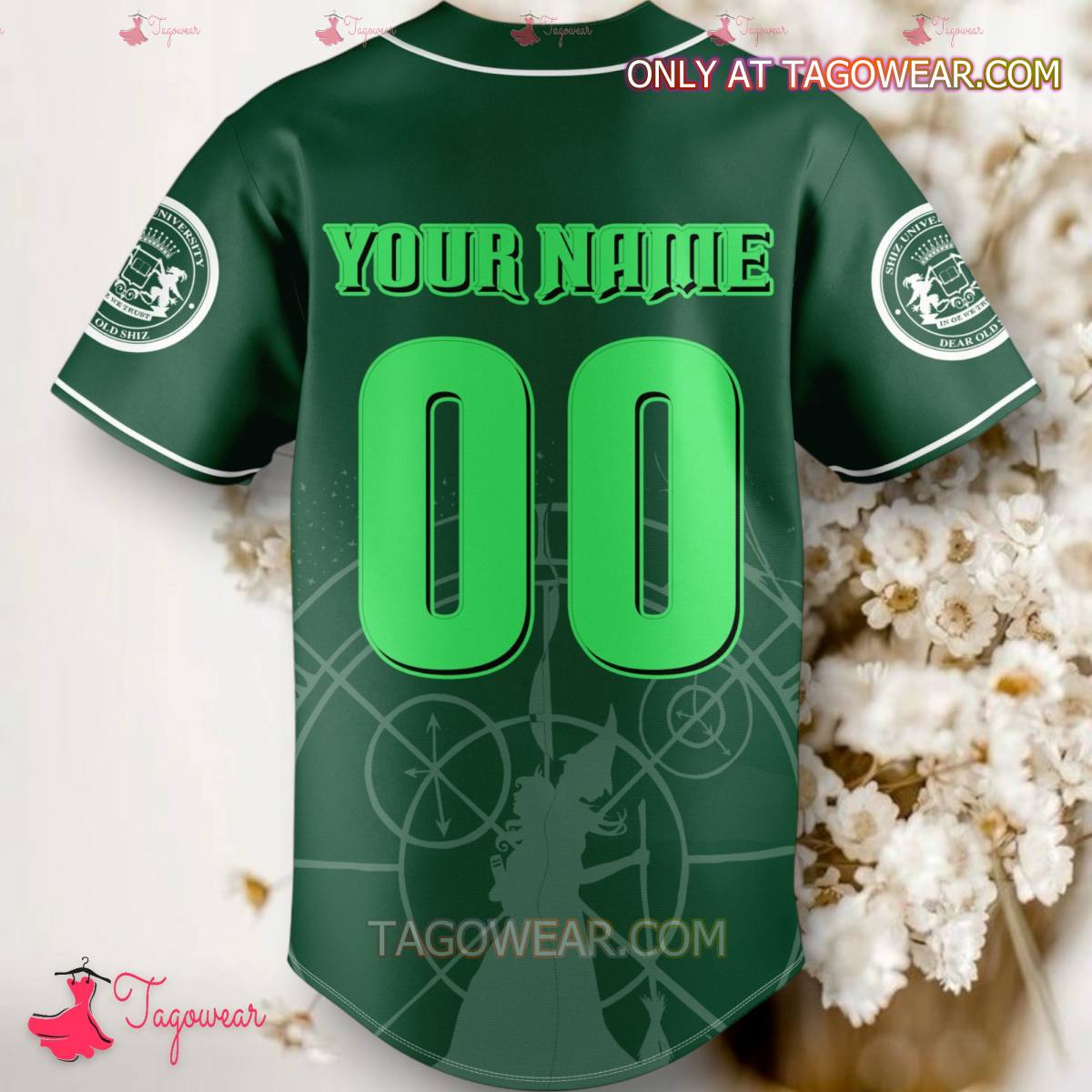 Shiz University Wicked Personalized HFN Adult And Kid Baseball Jersey ...
