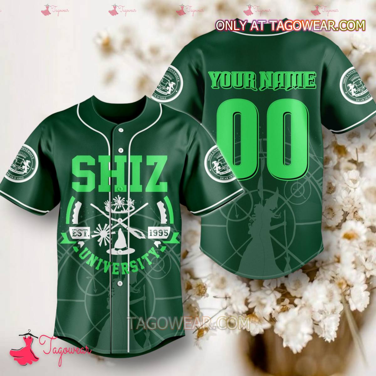 Shiz University Wicked Personalized HFN Adult And Kid Baseball Jersey ...