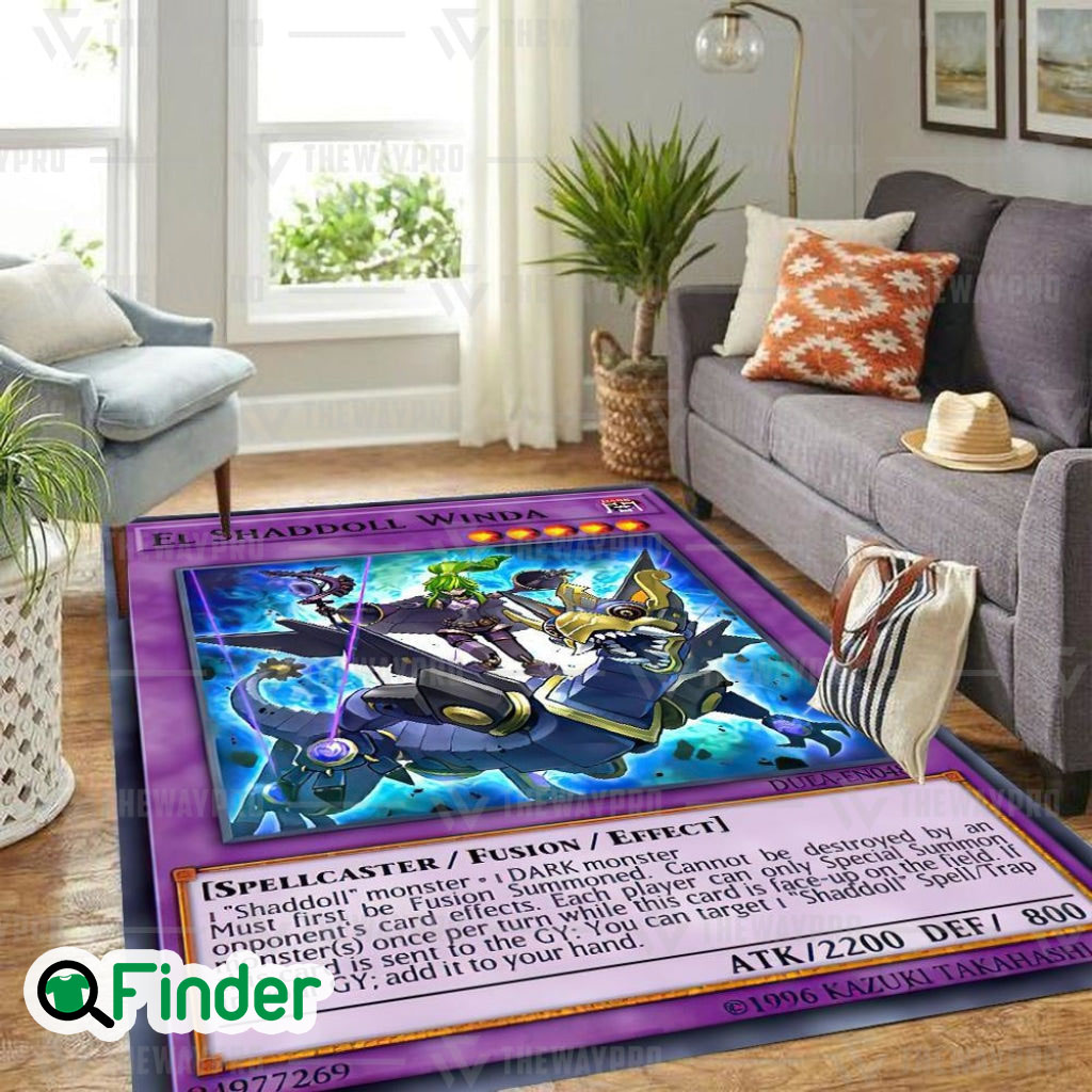 YuGiOh El Shaddoll Winda Custom Trading Card Game Rug HG – Designfullprint