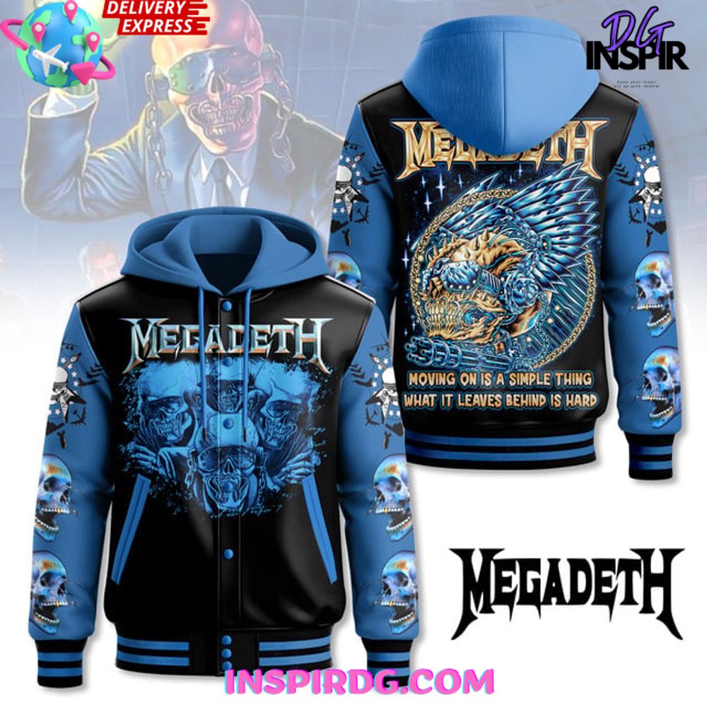 Megadeth Band Limited Edition Hooded Varsity Bomber or Jacket HG ...