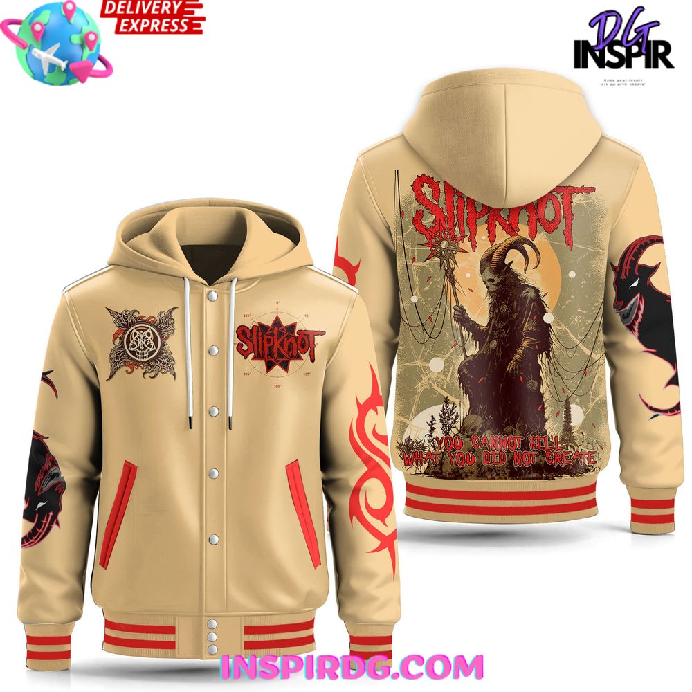 Slipknot Rock Band Limited Edition Hooded Varsity Bomber or Jacket HG ...