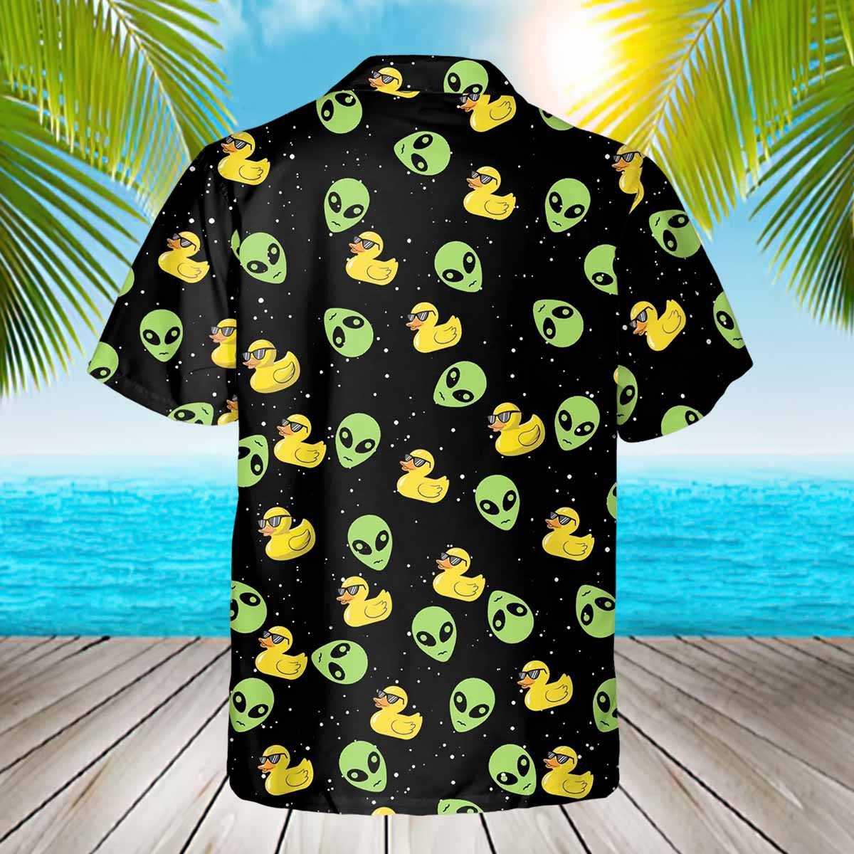 Alien Duck Hawaiian Hawaiian Shirt NNA – Designfullprint
