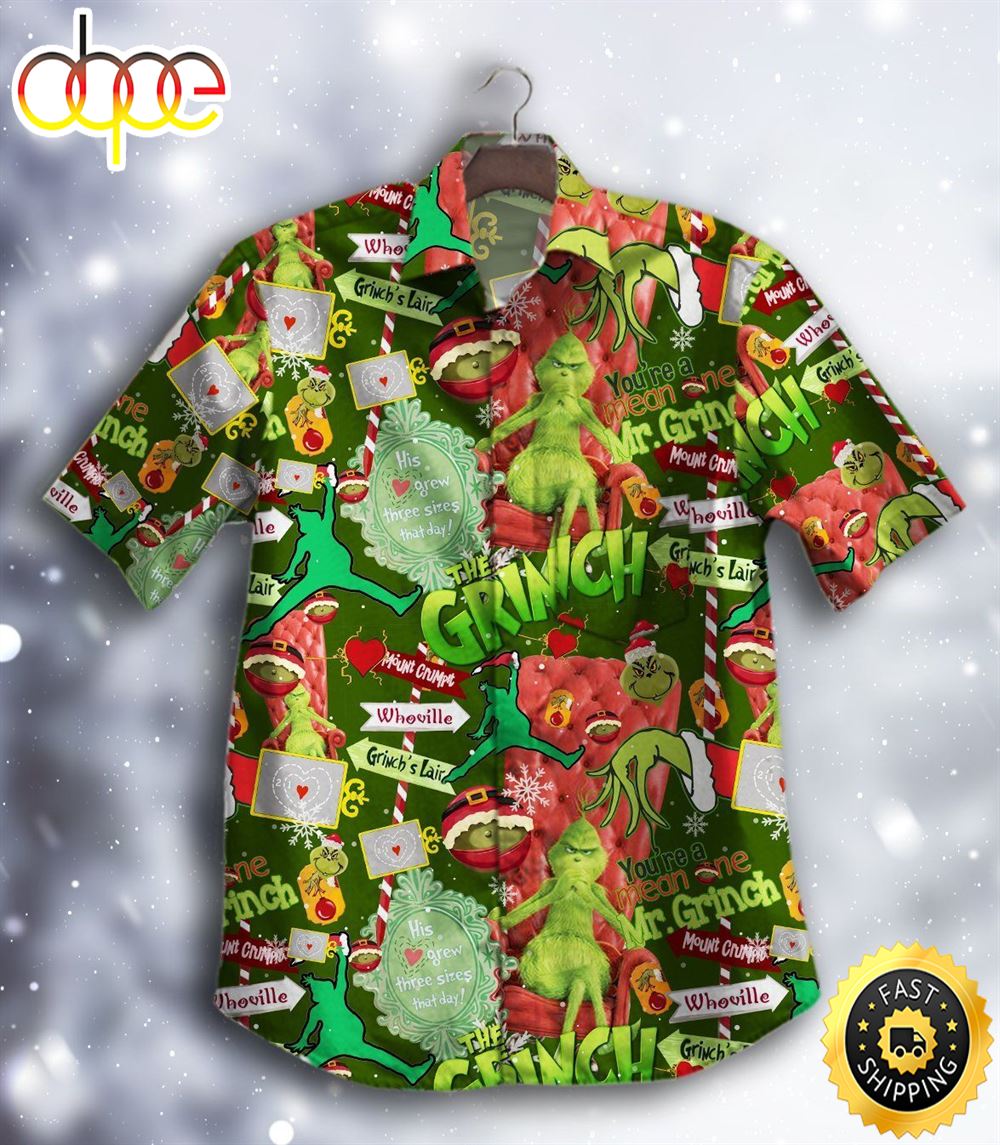 Grinch Vintage Hawaiian The Grinch Summer Hawaiian Shirt NNA ...