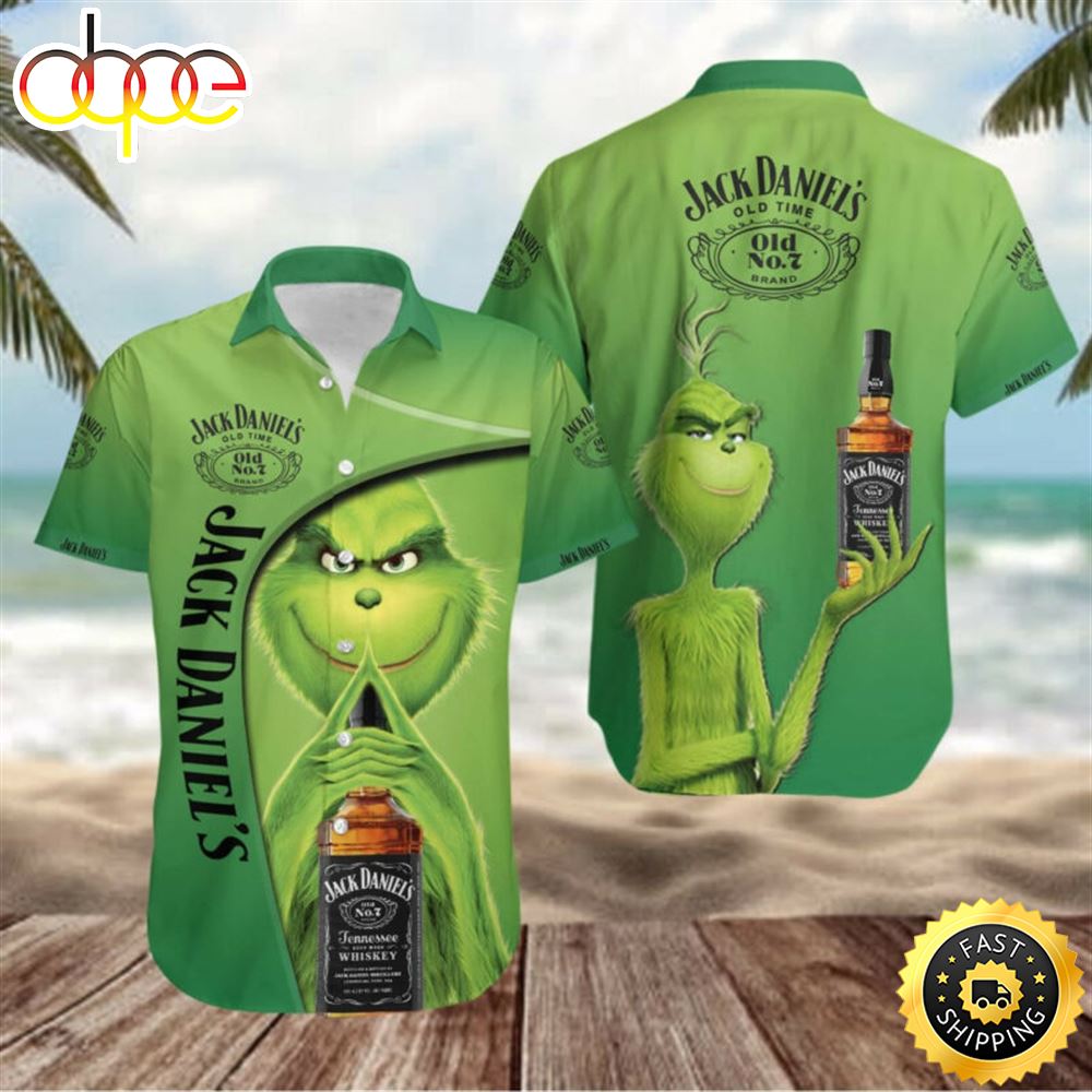 Jack Daniels Grinch The Grinch Summer Hawaiian Shirt NNA Button Up ...