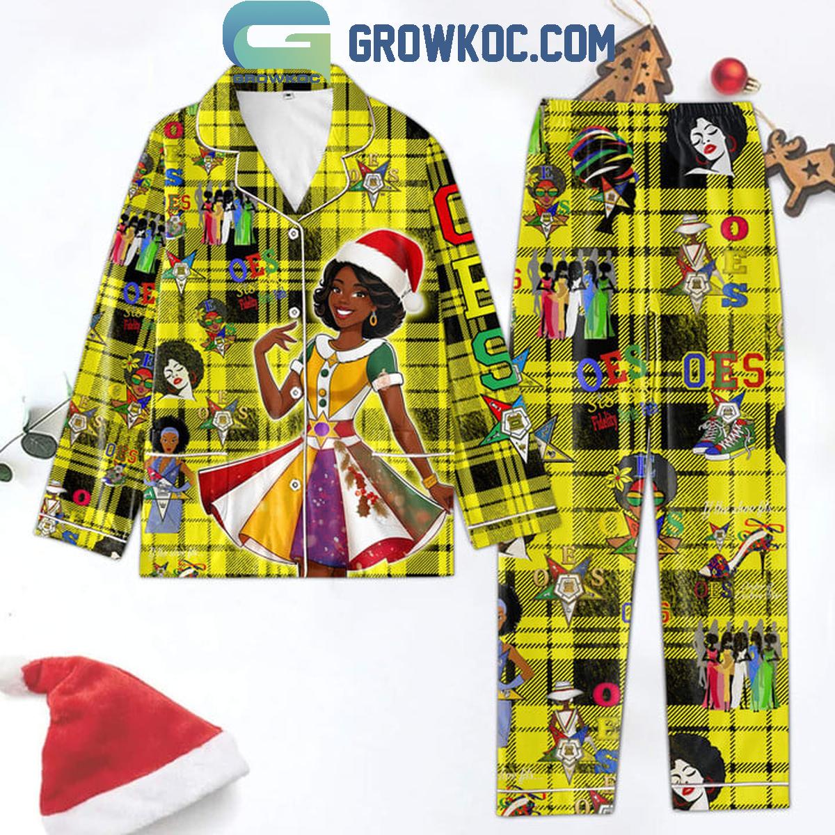 Order Of The Eastern Star OES Christmas Polyester Pajamas Set HG ...