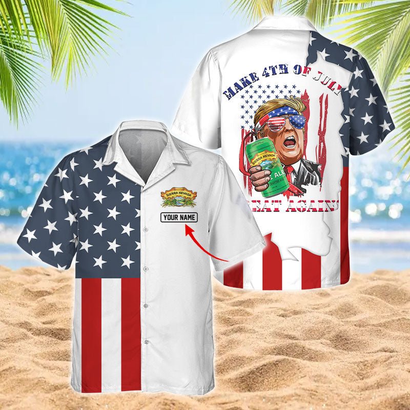 Personalized Sierra Nevada Donal Trump Independence Day Hawaiian Shirt NNA – Designfullprint