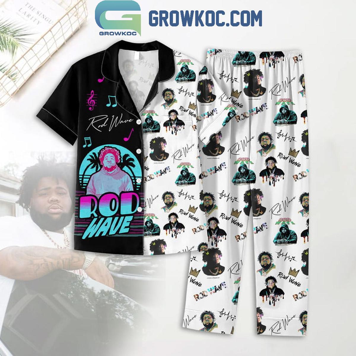 Rod Wave Last Lap Turtle Race Polyester Pajamas Set HG Christmas Family ...