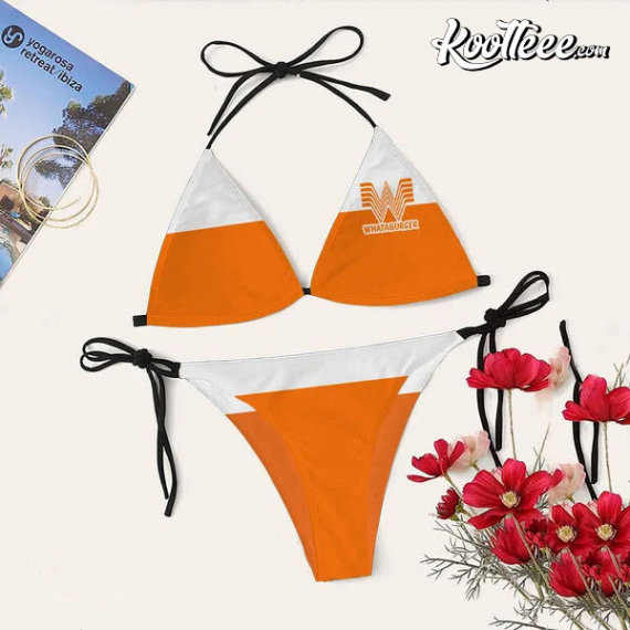 Whataburger Triangle Swimsuit String String Triangle Bikini Summer ...