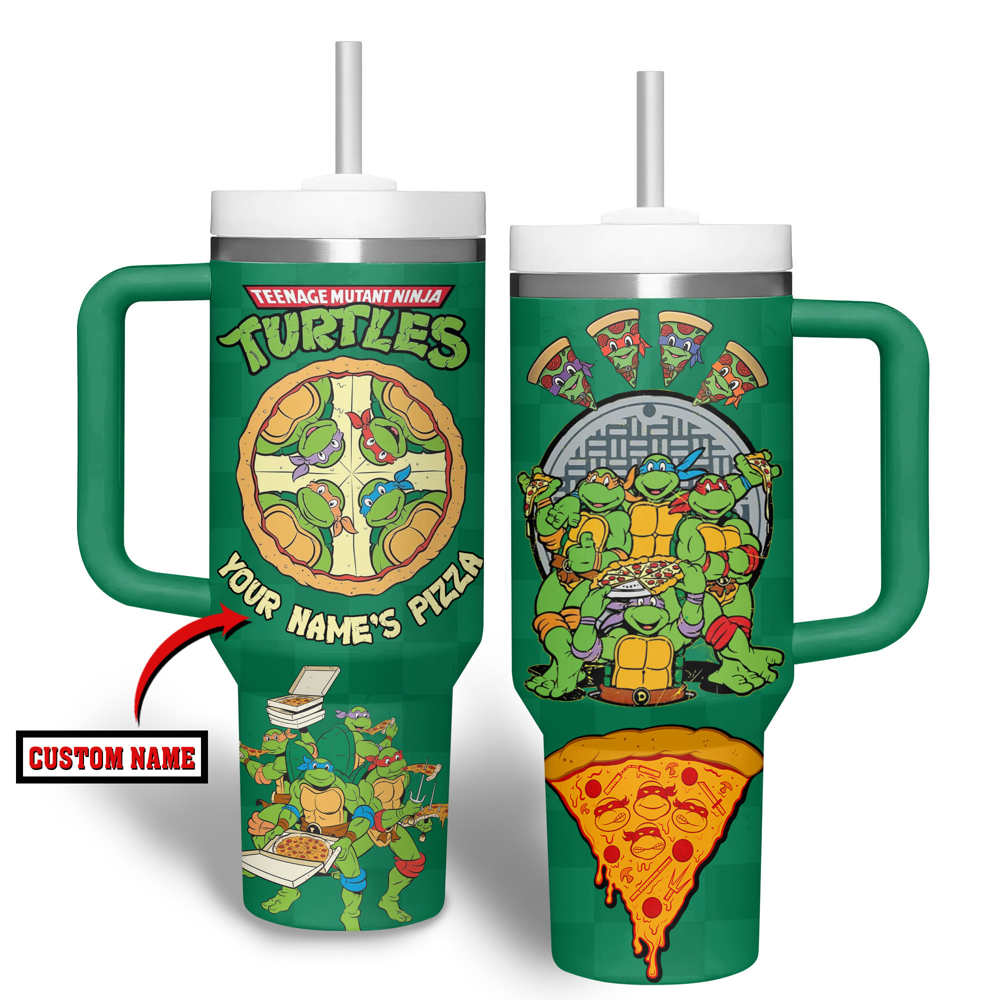 Teenage Mutant Ninja Turtles Cartoon Custom Stanley Cup 40 oz 30 oz ...