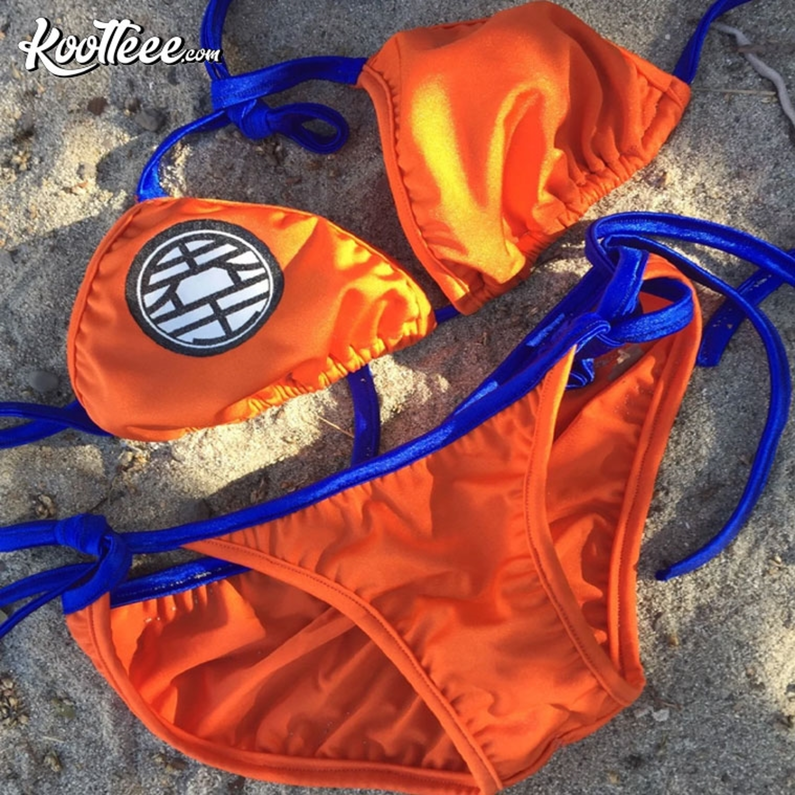 Goku Dragon Ball Z Bikini Swimwear Beachwear String Triangle Bikini ...