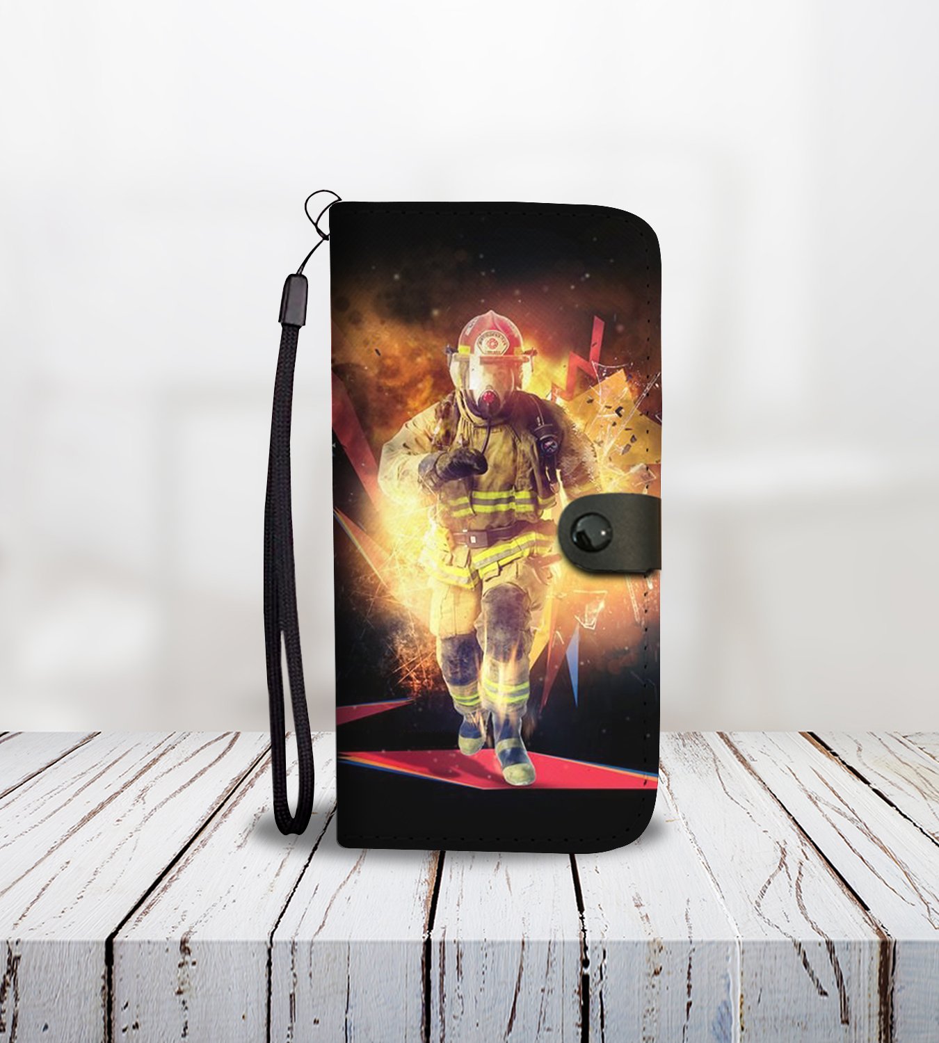 Firefighter Gift Fireman Gift Cell Phone Wallet Case for Universal ...
