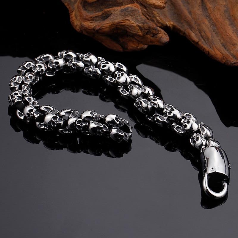 Skull Gift Stainless Steel Skull Bracelets For Men – Designfullprint