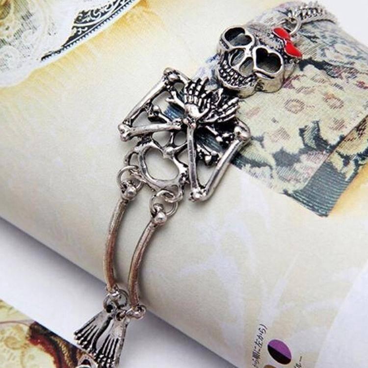 Skull Gift Double Skeleton Skull Bangle Bracelet – Designfullprint