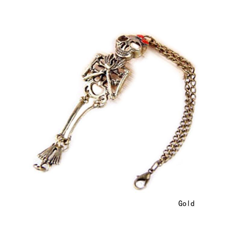 Skull Gift Double Skeleton Skull Bangle Bracelet – Designfullprint