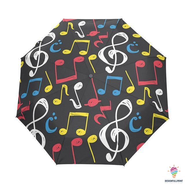 Gift For Music Lover Colorful Music Notes Umbrella NHD – Designfullprint