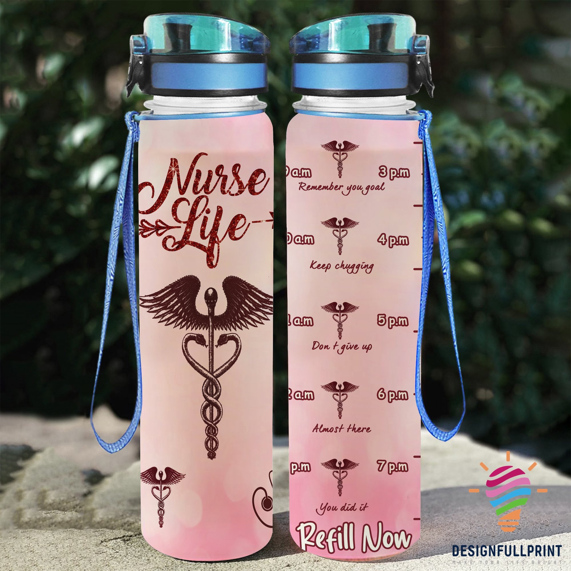 Gifts For Nurses Nurse Life Personalized Water Track Bottle NHD ...