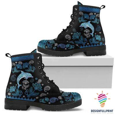 Blue Dolphin Leather Boots NHD – Designfullprint