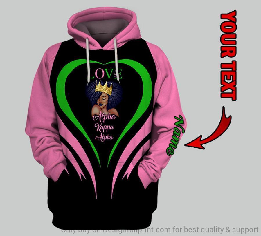 Black American Gift Aka Gifts Alpha Kappa Alpha Personalized Hoodie LH ...