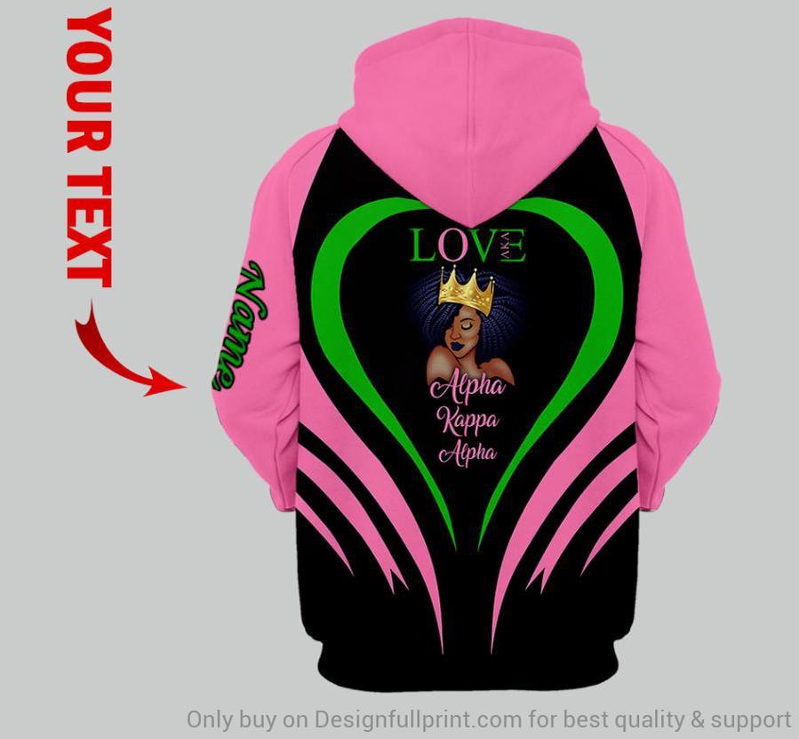 Black American Gift Aka Gifts Alpha Kappa Alpha Personalized Hoodie LH ...