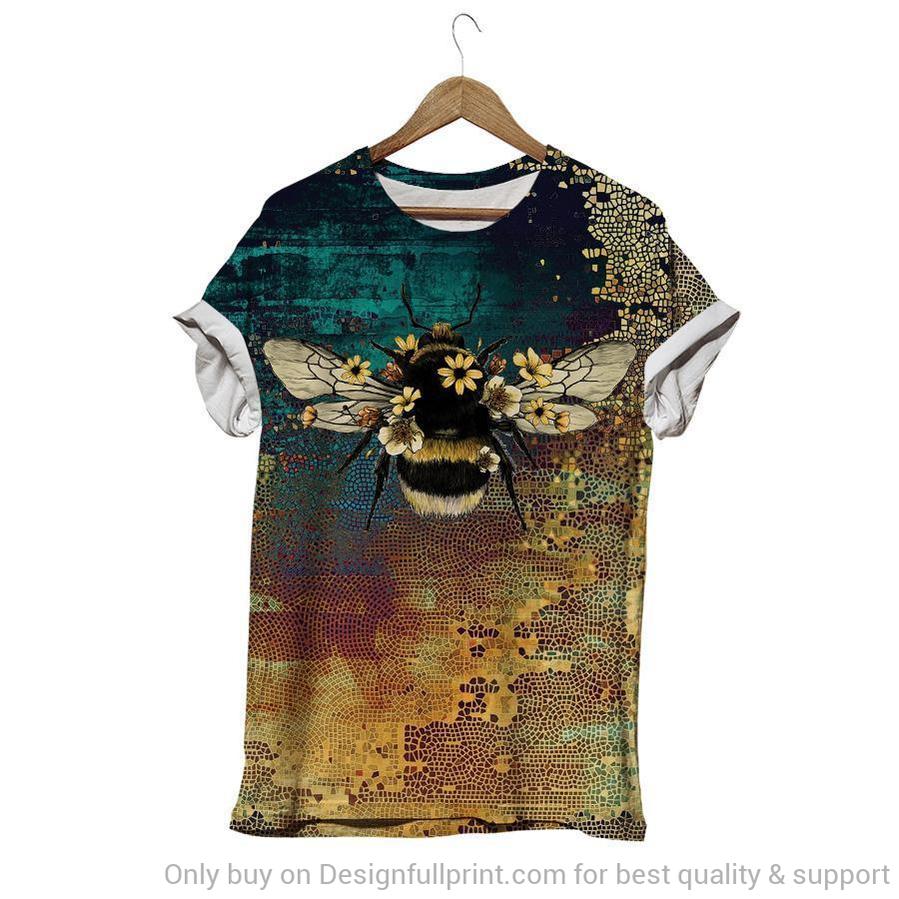 Honeycomb Tshirt Bee Tshirt HG – Designfullprint