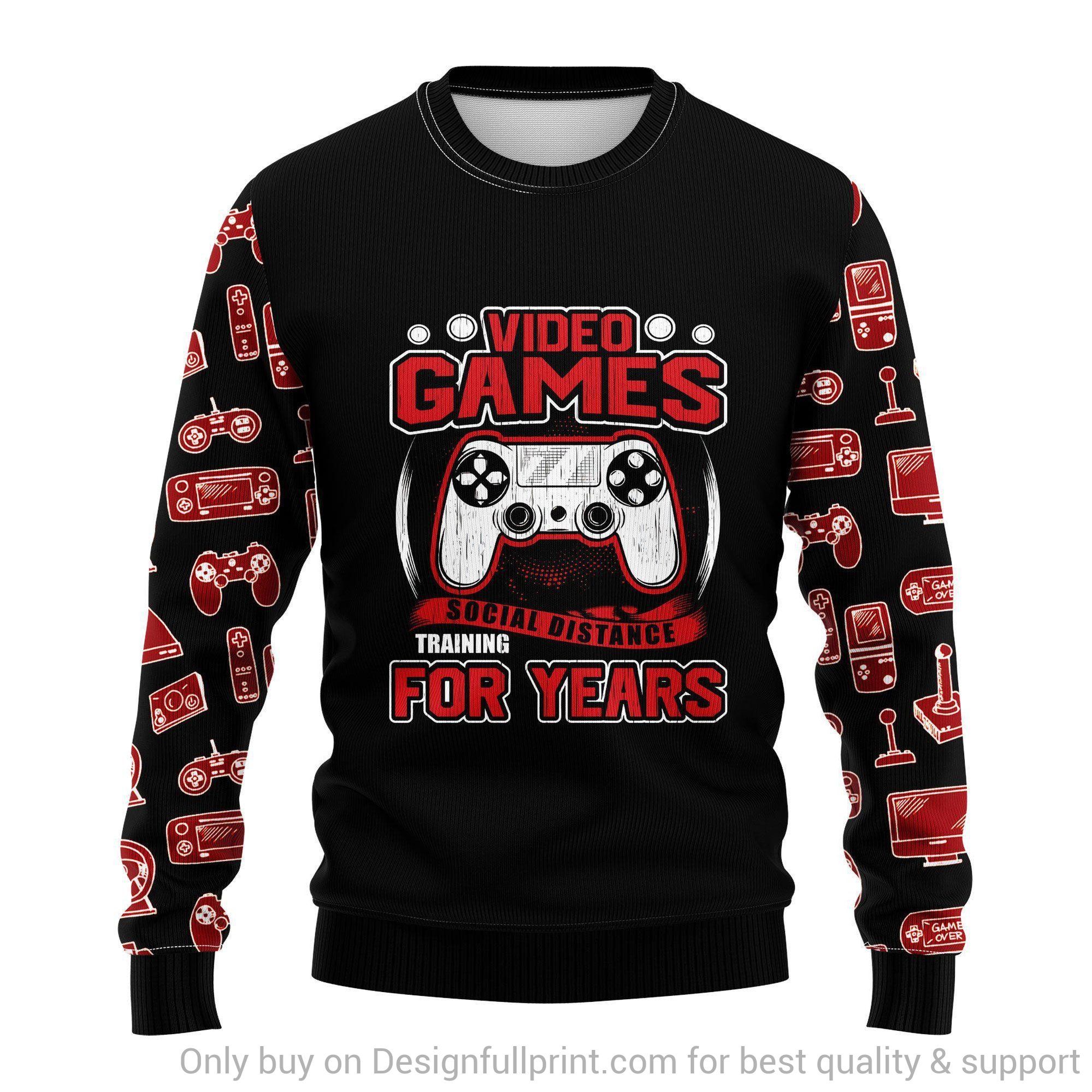 Gift For Gamer Video Games Social Distance Training For Years ...