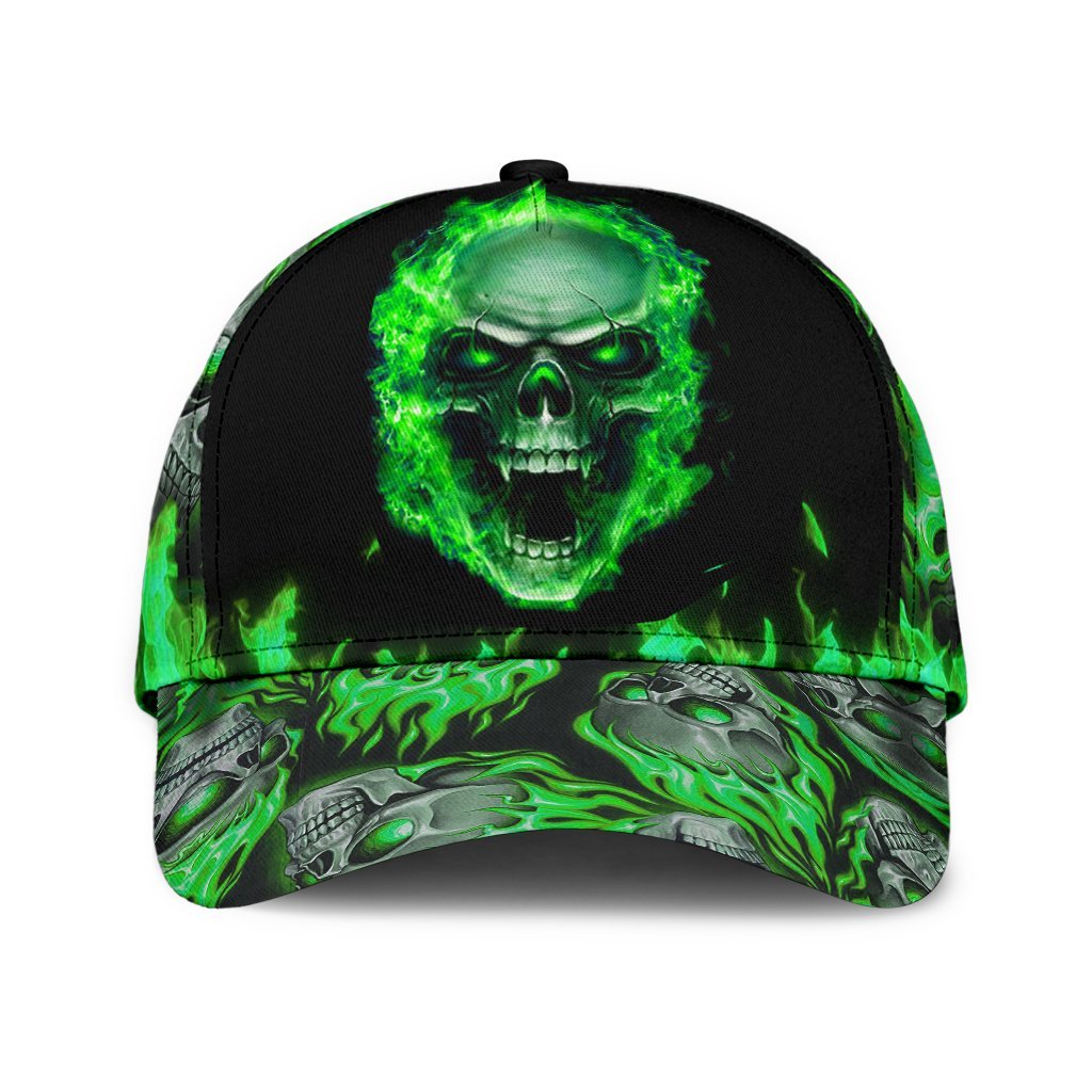 Skull Gift Green Skull Cap QDH – Designfullprint
