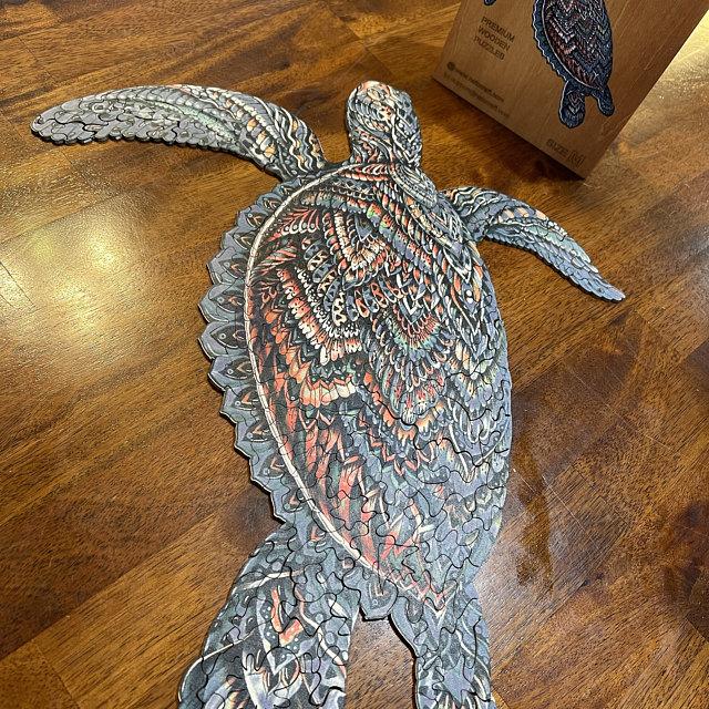 Gift For Turtle Lover Turtle Shape Puzzle Wooden Puzzle HG ...