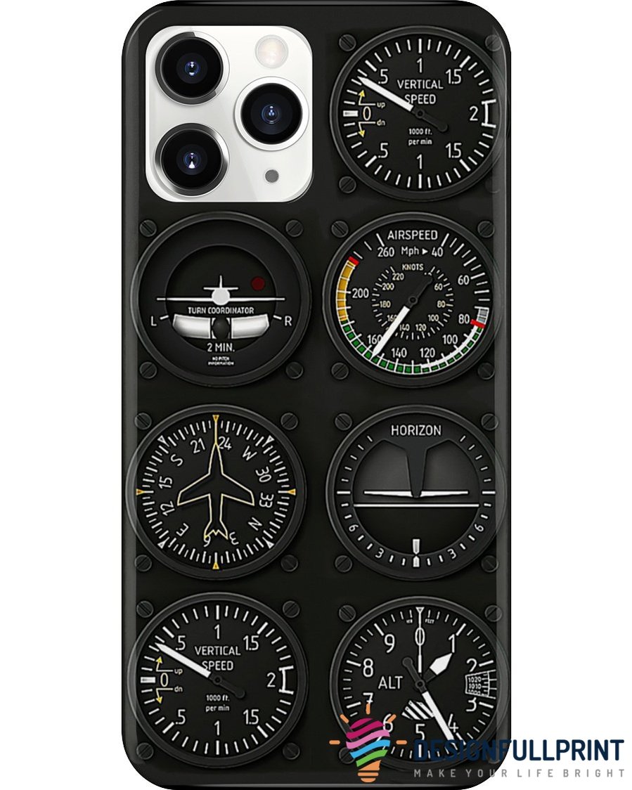 Pilot Six Flight Instruments Phone Case HG – Designfullprint