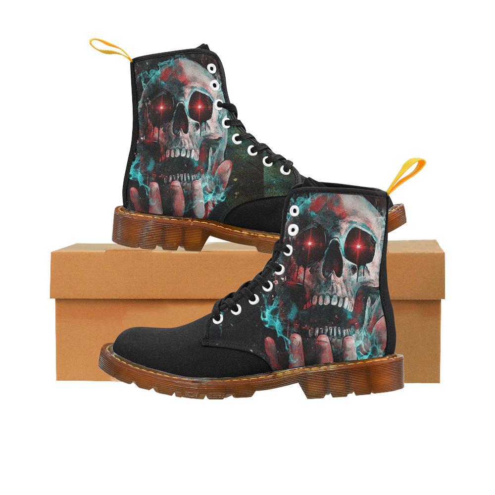Skull Gift Enchanted Skull Printed Men’s Boots – Designfullprint