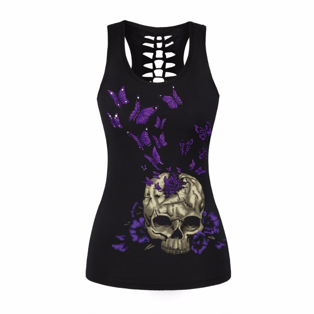 Skull Gift 3D Printed Skull Black Tanks – Designfullprint