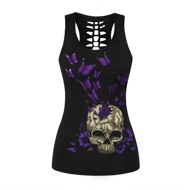 Skull Gift 3D Printed Skull Black Tanks – Designfullprint
