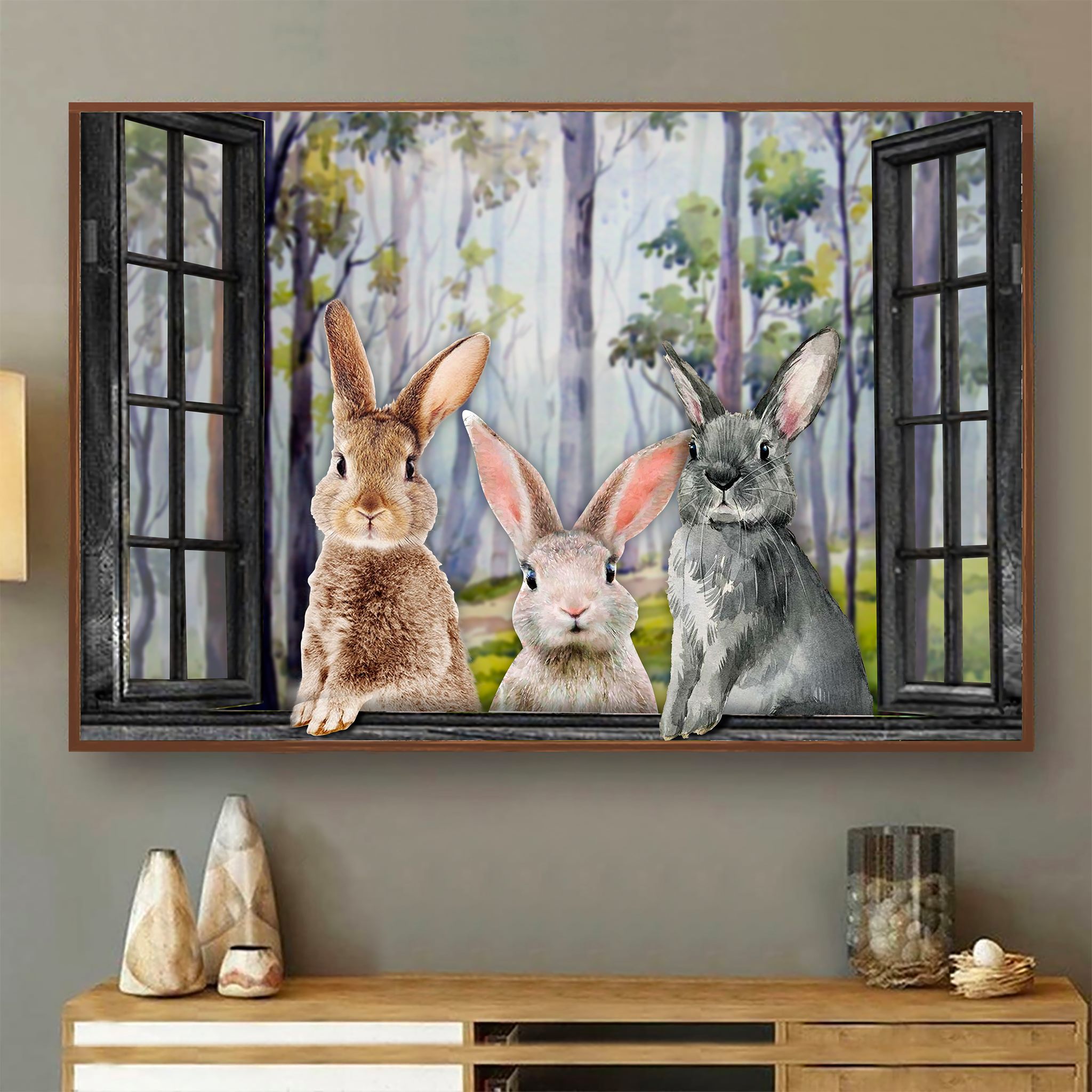 Rabbit Poster Bunny Poster LH – Designfullprint