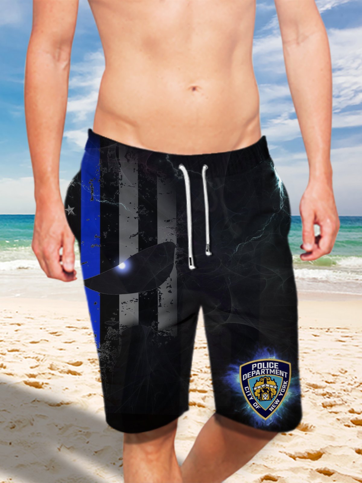 Gifts for Police Officers Law Enforcement Ultra-light Drawstring Shorts ...