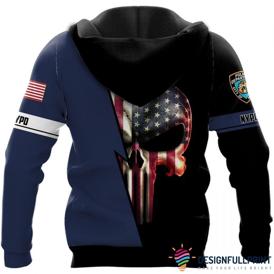 NYPD US Unisex Size Hoodie Zipup Longsleeve T-shirt NYPD Sweatshirt ...
