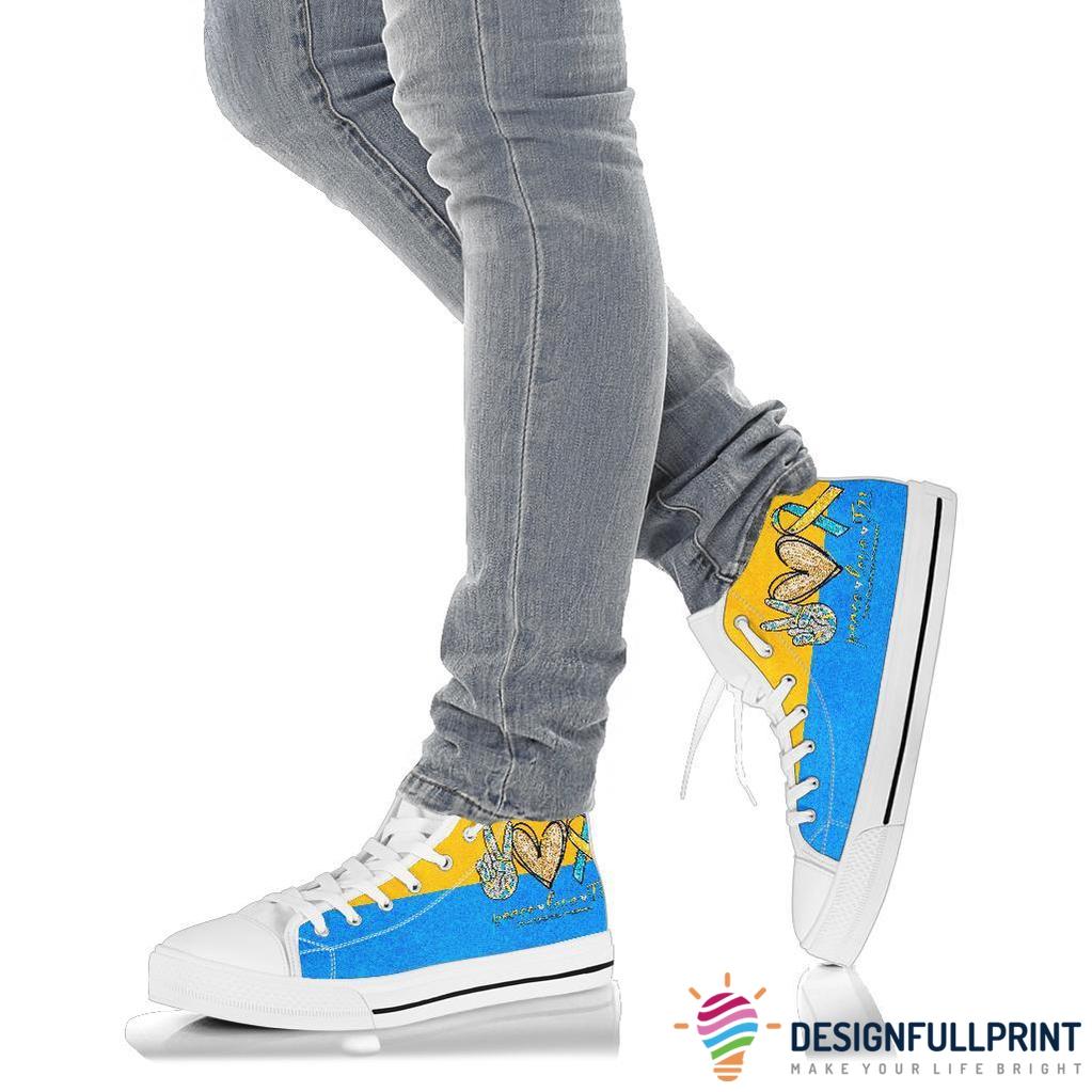 Peace Hope Down Syndrome Awareness Shoes – Designfullprint