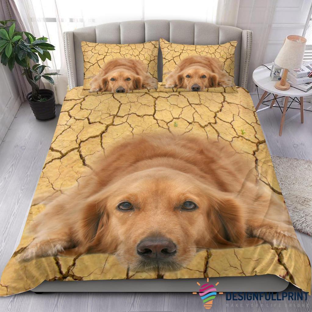 Golden Retriever Sleeping Bedding Set CH Dog Lover Gift – Designfullprint
