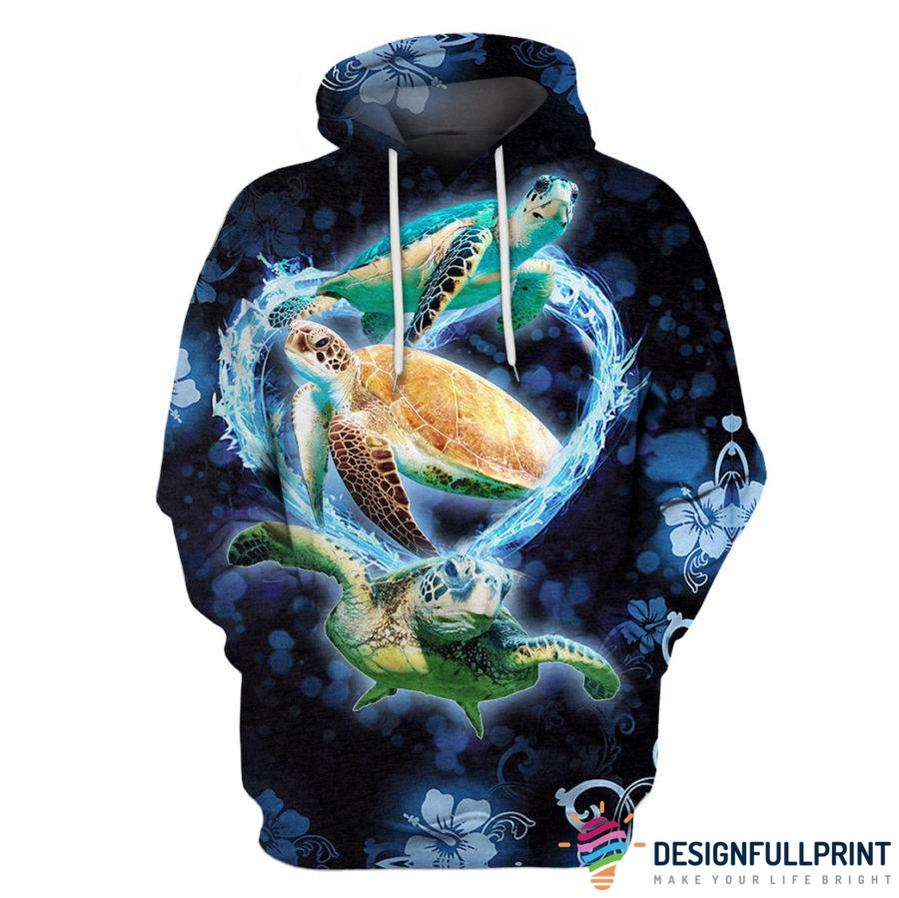 Sea Turtle Gift Turtle US Unisex Size Hoodie – Designfullprint