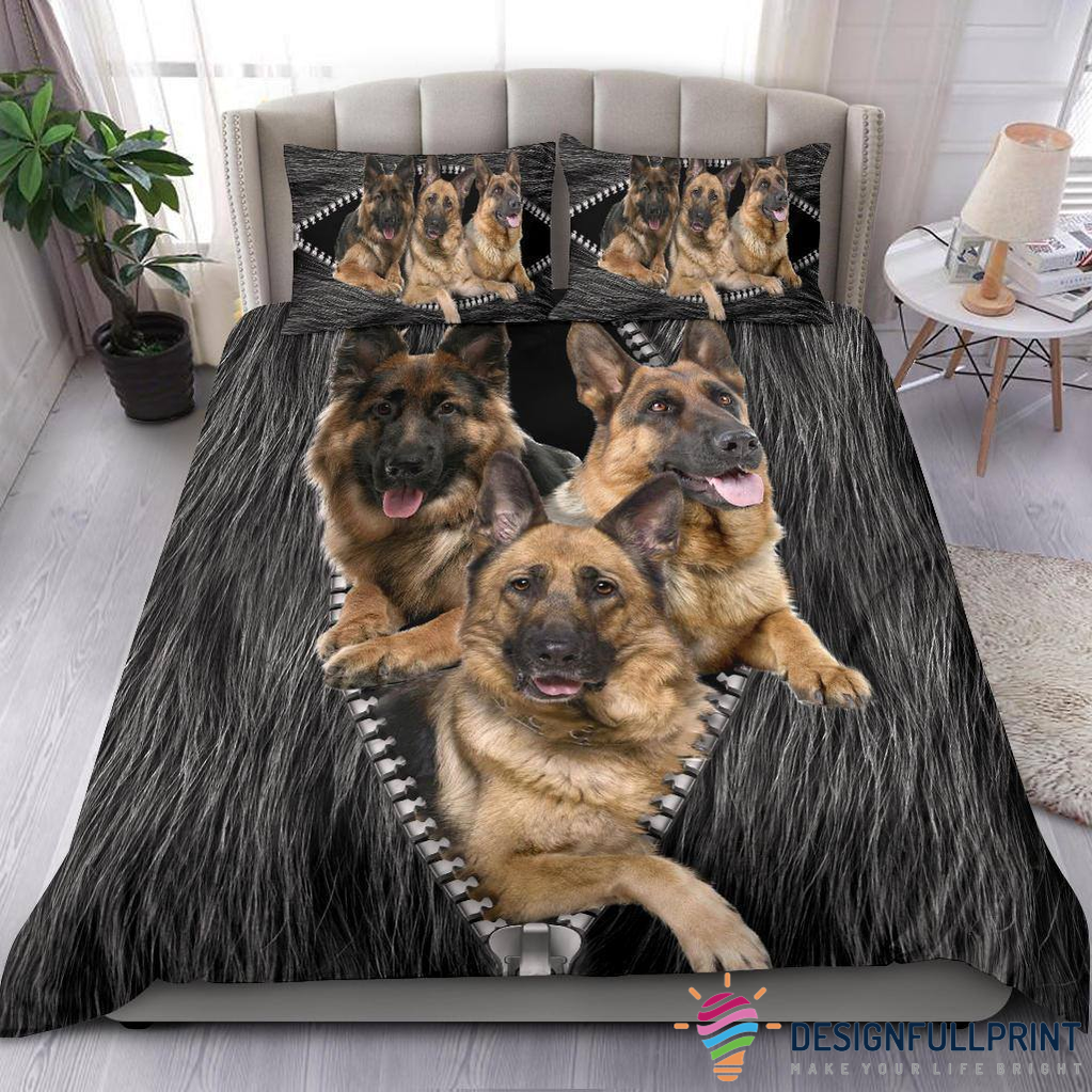 Zipped German Shepherd Sleeping Bedding Set CH Dog Lover Gift ...