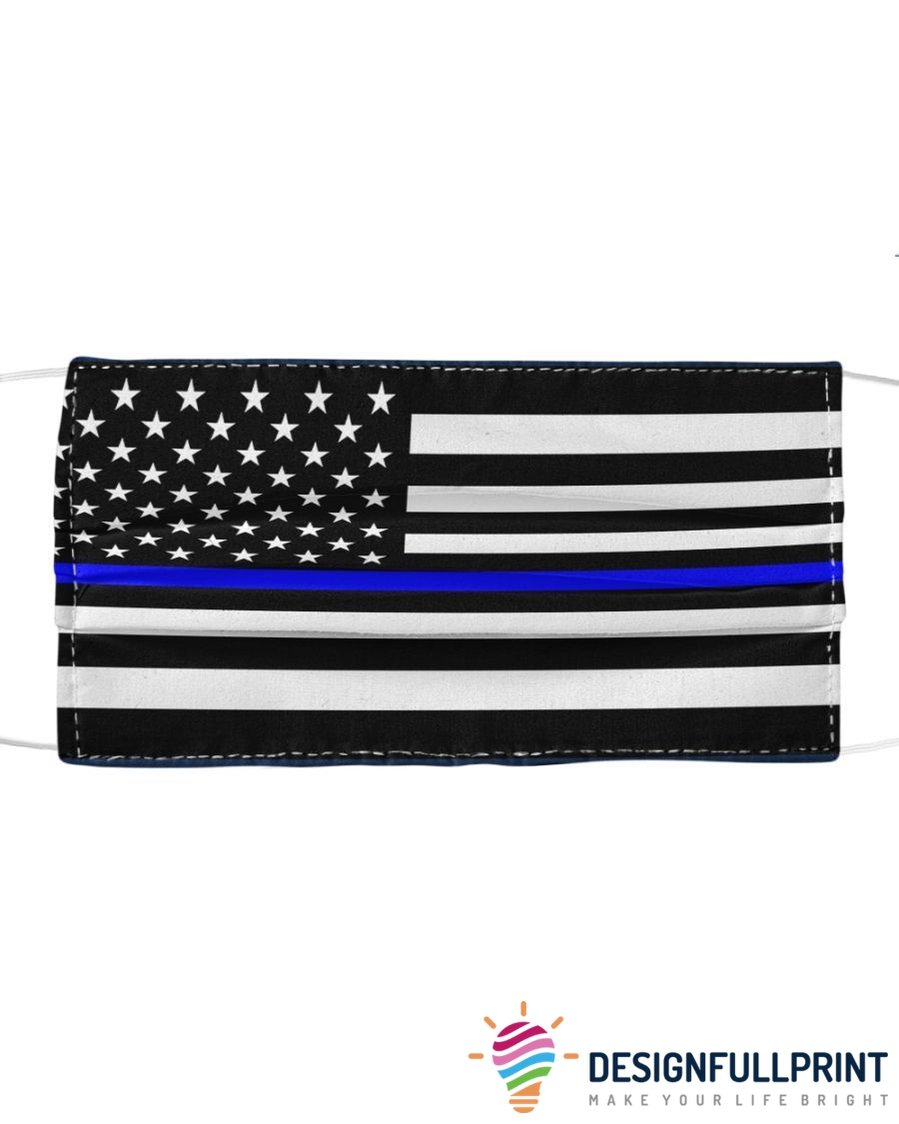 Gifts for Police Officers Police Face Mask LH Cloth Mask – Designfullprint