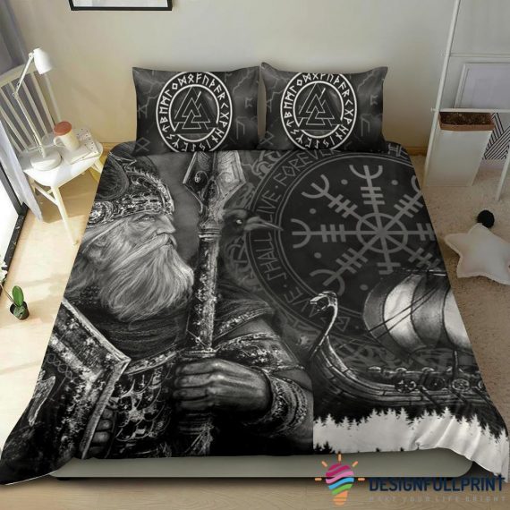 Viking Gift Viking American Nordic Warrior Viking Bedding Set Odin ...
