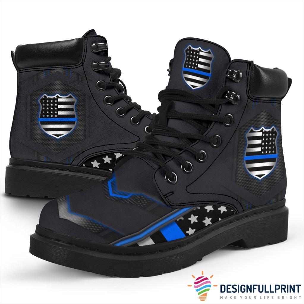Gifts for Police Officers Police Blue Line All-Season Boots HG Police ...