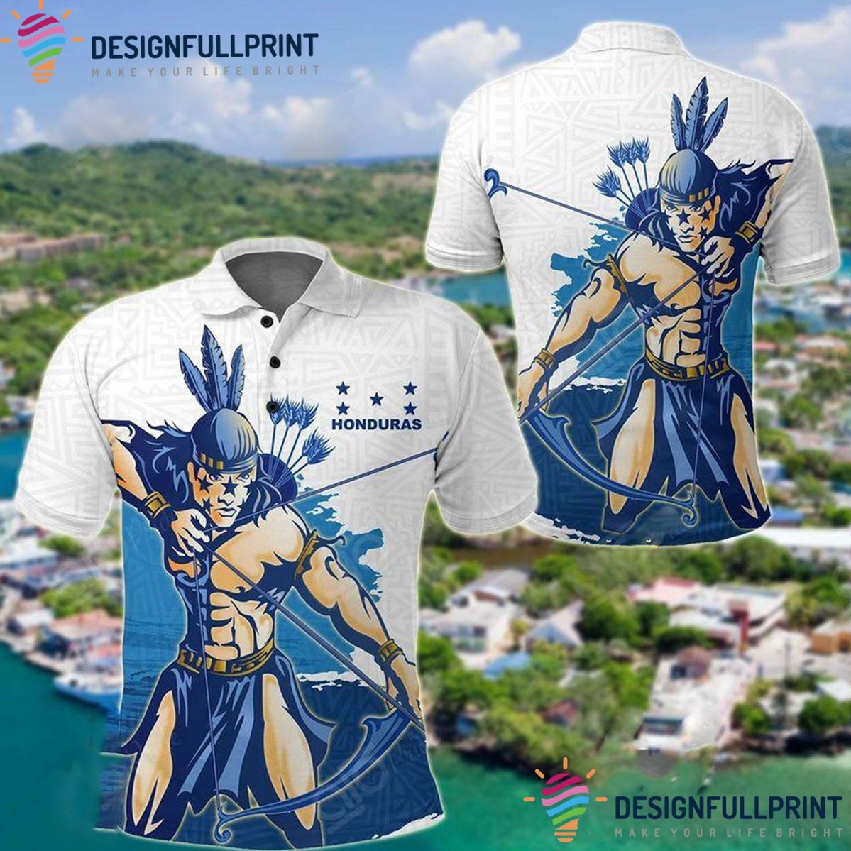 Honduras Indio Lempira Polo Shirt NHD – Designfullprint