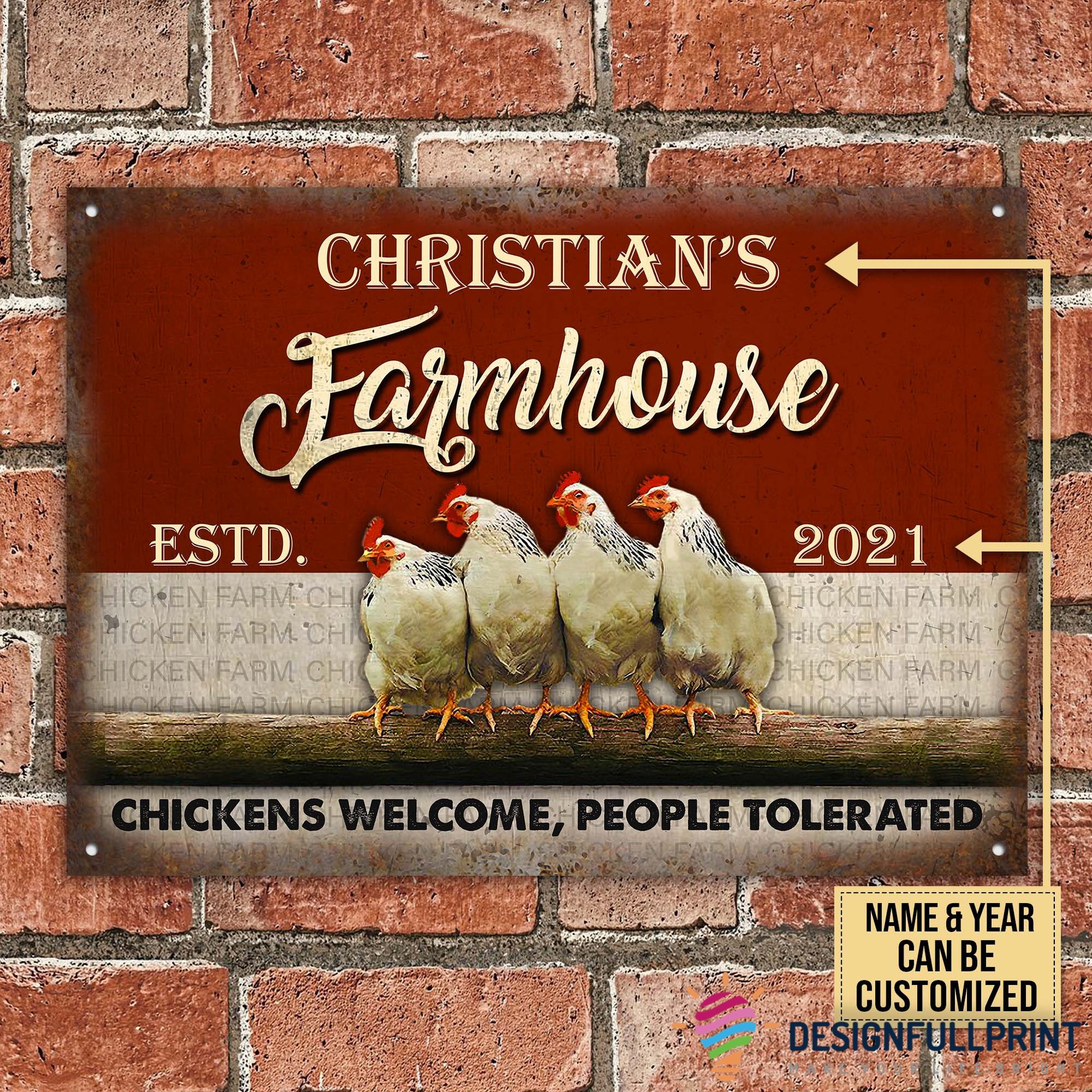 Farm Sign Desperate Enterprises Farm Bureau Co-Op Chicks Tin Farm Signs ...